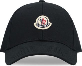 Moncler Femme, Accessoires, Noir, Taille: ONE Size Casquette de baseball en gabardine