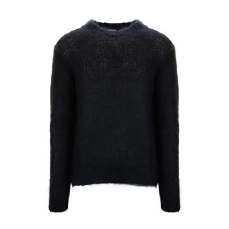 Dsquared2 Femme, Pulls, Noir, Taille: 44 FR Pull en Mohair à Manches Longues