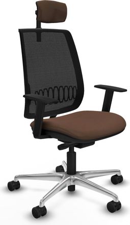 Piqueras y Crespo Moderner ergonomischer Stuhl Alares mit 1D-Armlehnen, h&ouml;henverstellbarer Lendenwirbelst&uuml;tze und h&ouml;henverstellbarem Kopfteil, Neigung und Neigung, ausg