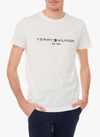 Tommy Hilfiger T-shirt logotyp&eacute; en coton biologique