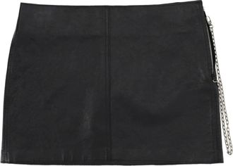 Alexander Wang Femme, Jupes, Noir, Taille: 34 FR Mini-jupe taille basse en cuir