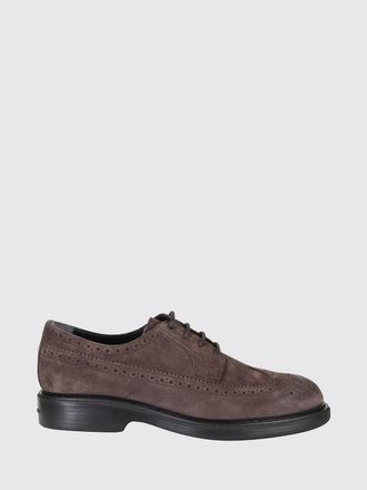 Hogan Derby H704 en cuir su&eacute;d&eacute; avec motif brogue &agrave; bout golf fleuri