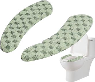 Generic Toiletten-Stuhlw&auml;rmer - Deluxe-Fleece, wiederverwendbar, klebrige Platte, kuschelige, verst&auml;rkte Auflage, anliegender, hygienischer Schutz, Toiletten-