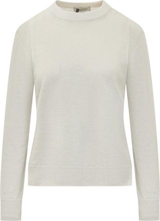 Max Mara Femme, Pulls, Blanc, Taille: 40 FR Pull ras du cou