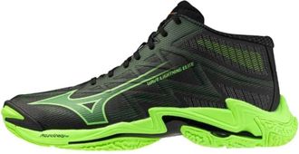 Mizuno Homme, Sport, Noir, Taille: 44 1/2 EU Wave Lightning Elite MID