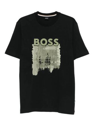 BOSS t-shirt à logo imprimé - Noir