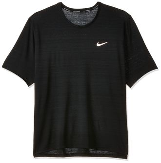 Nike Nike Herren Dri-fit Miler Shirt, Black/Reflective Silver, M EU