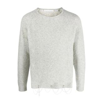 Random Identities Rundhals-Pullover mit Kette - - Knitwear - Herren - Grau - S