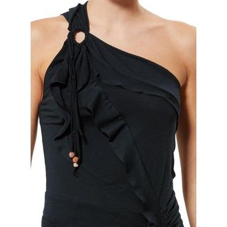 Isabel Marant Robe mi-longue Juliane drap&eacute;e en jersey de coton