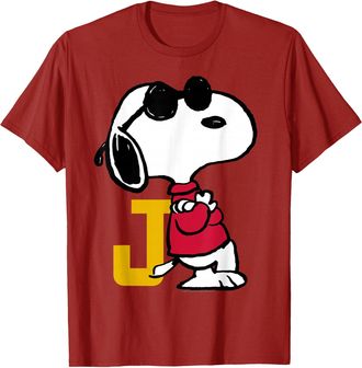 Peanuts Joe Cool Snoopy klassisches Baseball-Logo im Retro-Look T-Shirt