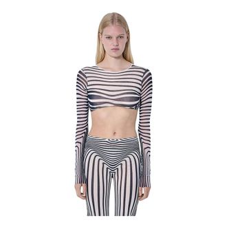 Jean Paul Gaultier Re-Edition The Body Morphing Crop Top - - Tops - Damen - Grau - L