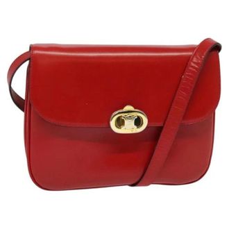 Celine Pre-owned Cuir sacs-celine - Femme - Pre-owned - Rouge - Taille: ONE Size
