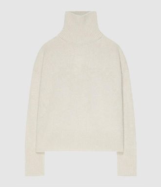 Vanessa Bruno Pull Col Roul&eacute; Malo &Eacute;cru