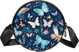 Generic Sac &agrave; bandouli&egrave;re rond pour femme, petit sac &agrave; bandouli&egrave;re color&eacute; avec fermeture &eacute;clair, bretelles r&eacute;glables, sac &agrave; main rond d&eacute;contract&eacute; pour femmes 