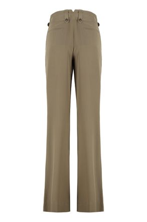 Tom Ford Womens Silk Trousers Khaki Flared