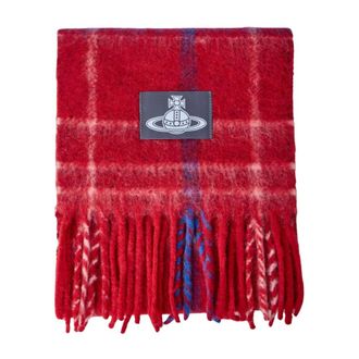 Vivienne Westwood &Eacute;charpe en laine &agrave; carreaux - unisex - Accessoires - Rouge - Taille: ONE Size