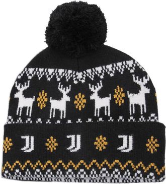 Juventus Unisex 133479 Juve Beanie-M&uuml;tze, Schwarz, One Size