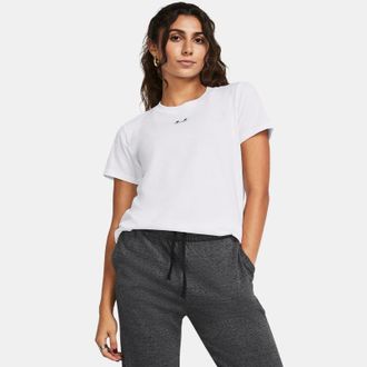 Under Armour Rival Core Kurzarm-Oberteil für Damen Weiß / Schwarz XS