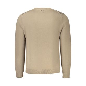 Napapijri Crew-Neck Wool Sweater - Beige