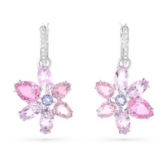 Swarovski Gema Drop Earrings - Pink