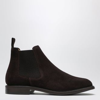 Berwick 1707 Braune Chelsea-Stiefeletten aus Wildleder