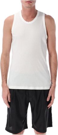 James Perse Homme, Pulls, Blanc, Taille: XL Ribbed Tank