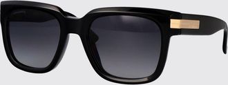 Dsquared2 Rechteckige Sonnenbrille aus schwarzem Acetat mit farbigen Gl&auml;sern