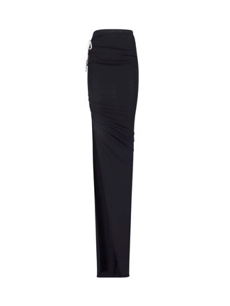 Rick Owens Maxi Cotton Skirt