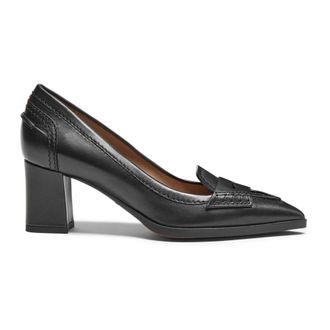 Santoni Lederschuh mit mittlerem Absatz - - Shoes - Damen - Schwarzk - 39 1/2 EU