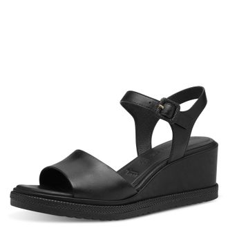 Tamaris Sandalette Damen Keilabsatz schwarz,EU 38
