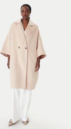 Marella Wollmantel Teca 2613011011 Beige Relaxed Fit