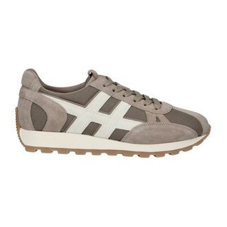 Hogan Homme, Chaussures, Brun, Taille: 44 EU Baskets Marron Slash &Eacute;l&eacute;gant D&eacute;contract&eacute; Sportif