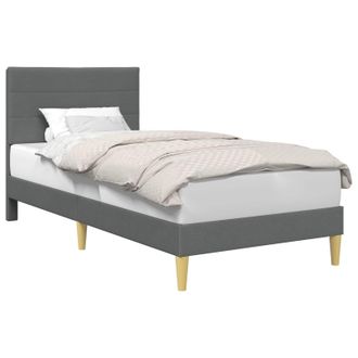 vidaXL Struttura Del Letto Grigio Scuro 80 X 200 Cm Tessuto Vidaxl
