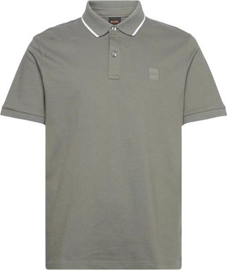 HUGO BOSS Homme, Tops, Gris, Taille: XL Polo en coton stretch