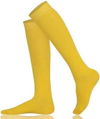 MySocks Plaine Genou chaussettes Jaune