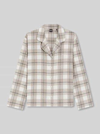 HUGO BOSS Regular Fit Pyjama-Oberteil aus Baumwoll-Mix Modell HOLIDAY