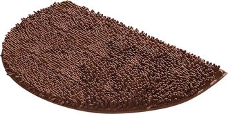 Generic Badematte rutschfest,80X50cm Badteppiche Halbrund ultraweich Badezimmerteppiche Badteppich f&uuml;r Badezimmer Dusche Badewanne Teppiche Waschbar Badvorleg