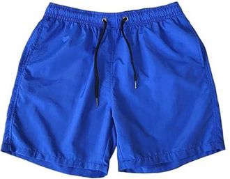 Generic Short décontracté pour homme - Couleur bonbon - Pantalon de sport ample à séchage rapide - Pour la plage, bleu, 4XL