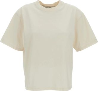 Golden Goose Femme, Tops, Beige, Taille: 38 FR T-shirt Boxy
