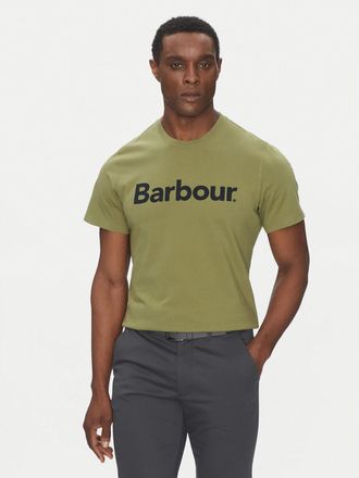 Barbour T-Shirt Logo MTS0531OL39 Grün Tailored Fit