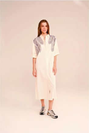 Sacr&eacute;coeur Robe Brod&eacute;e Lou Taro Voile de Coton Sacr&eacute;coeur