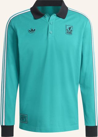 adidas Originals Adidas Originals Liverpool Fc Terrace Icons Langärmeliges Poloshirt gruen