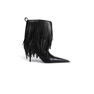 Balenciaga Avenue Fringe Ankle Boots
