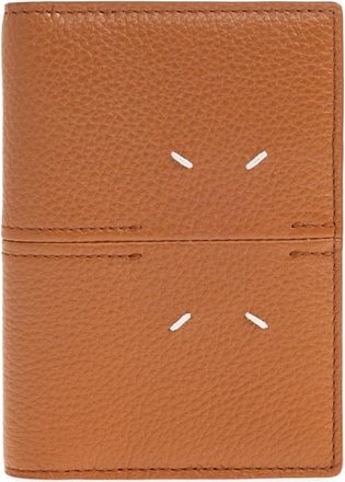 Maison Margiela unisex, Accessoires, Brun, Taille: ONE Size Porte-passeport en cuir