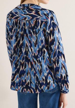 Cecil Langarmbluse mit grafischem Print und Rei&szlig;verschluss