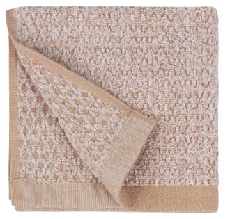 Everplush Company Diamant-Jacquard Waschlappen-Set, Mikrofaser und Baumwolle, Khaki, 6 x Washcloth (13 x 13 in), 6