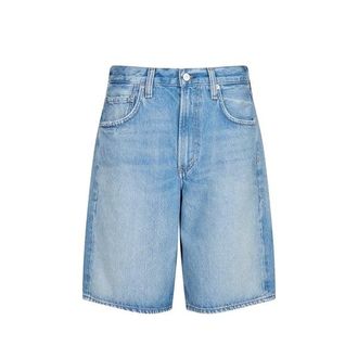 Citizens Of Humanity Short ample en denim de coton m&eacute;lang&eacute;
