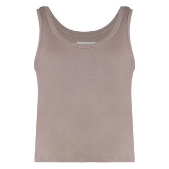 The Great. Cotton Tank Top - - Tops - Damen - Rosa - XS