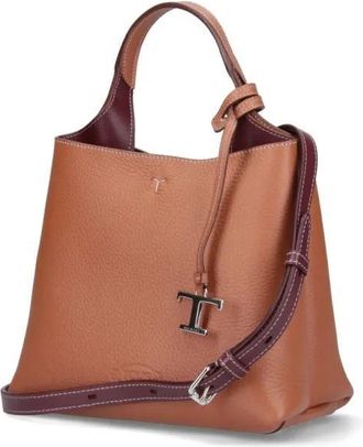 Tod's Tods Crossbody Bags - Logo Handbag - Brown - Gr. unisize - in Beige - f&uuml;r Damen