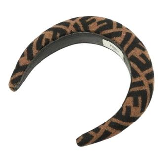 Fendi Pre-owned Tissu accessoires-cheveux - Femme - Pre-owned - Brun - Taille: ONE Size